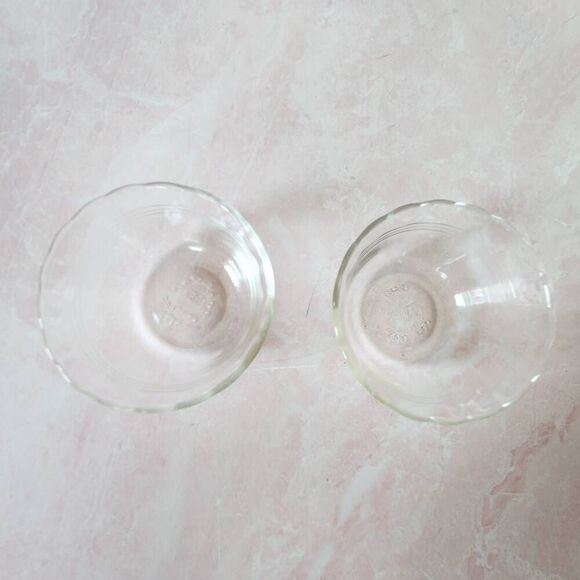 Pyrex | Dining | Pyrex Set Of Twosmall Clear Glass Bowls Cookware 4 In ...
